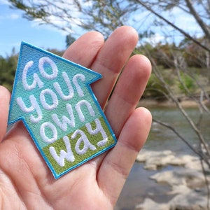 Go Your Own Way Patch - Adventure Patch - Outdoors Patch - Arrow Patch ...