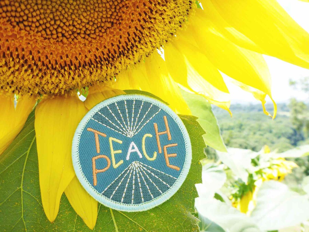 Teach Peace Patch - Kindness Patch - Humanitarian Patch - Altruism ...