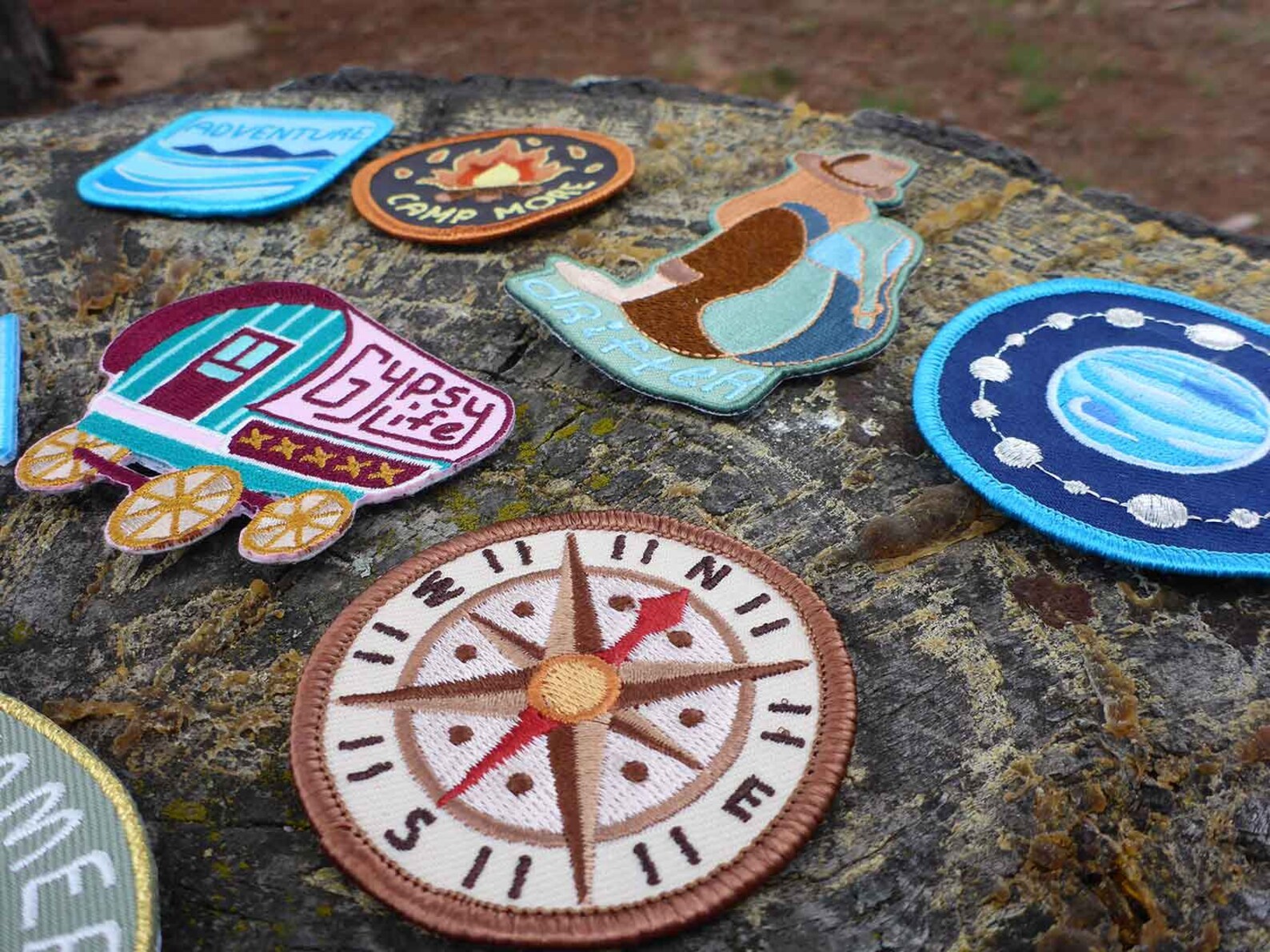 Beige Antique Compass Patch Adventure Patch Traveler Patch - Etsy Australia