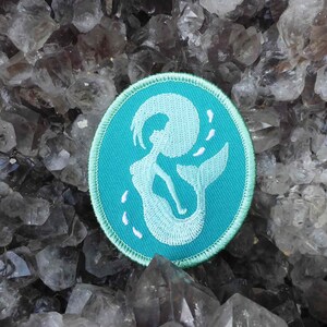 Mermaid Splash Patch - Ocean Patch - Marine Patch - Turquoise Patch ...
