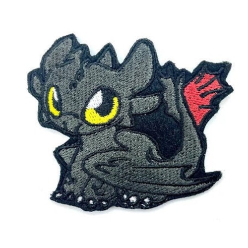 Toothless Iron on Patch How to Train Your Dragon Patch Gift - Etsy