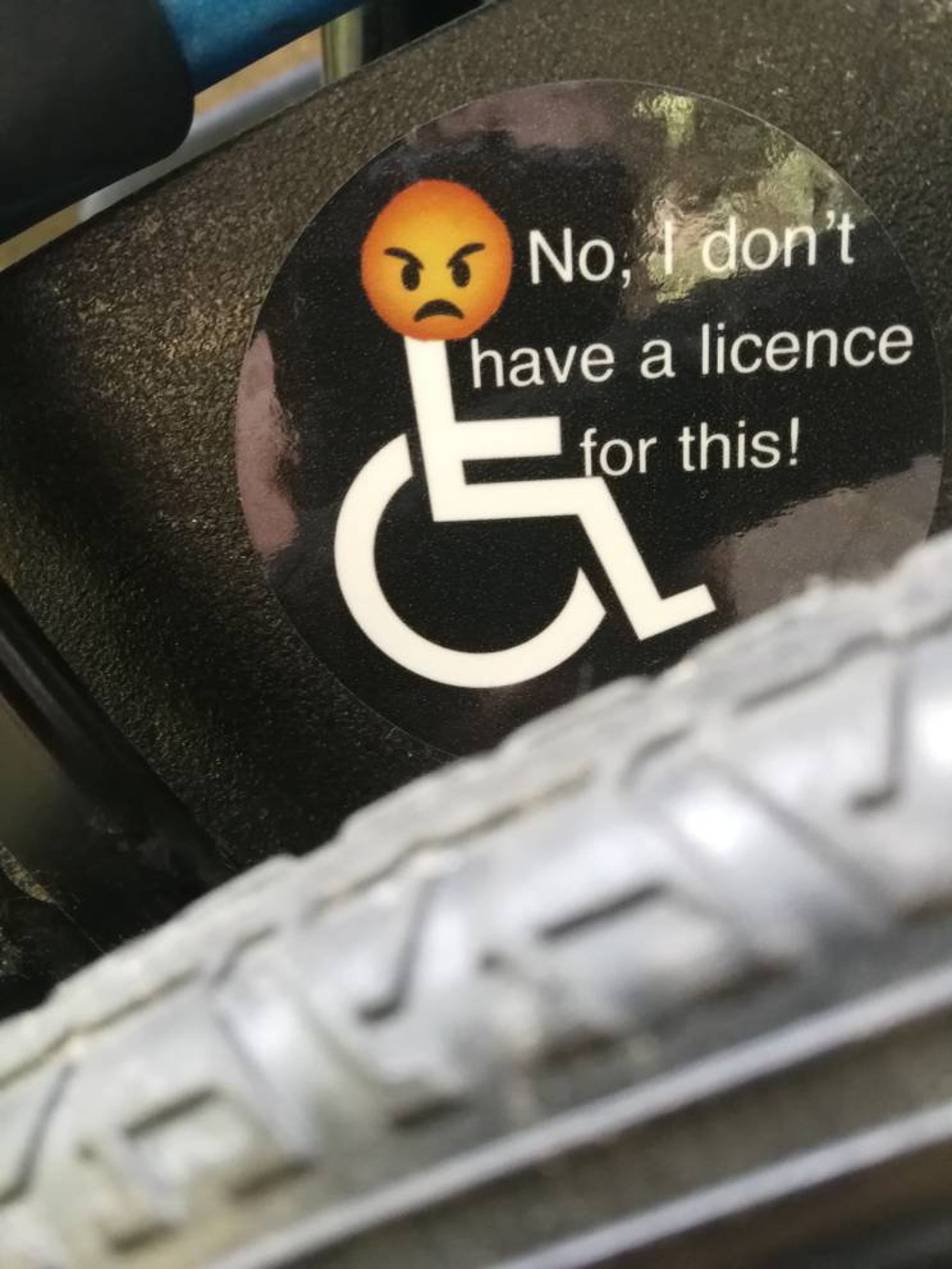 No I Don't Have a Licence for This Wheelchair Sticker. | Etsy