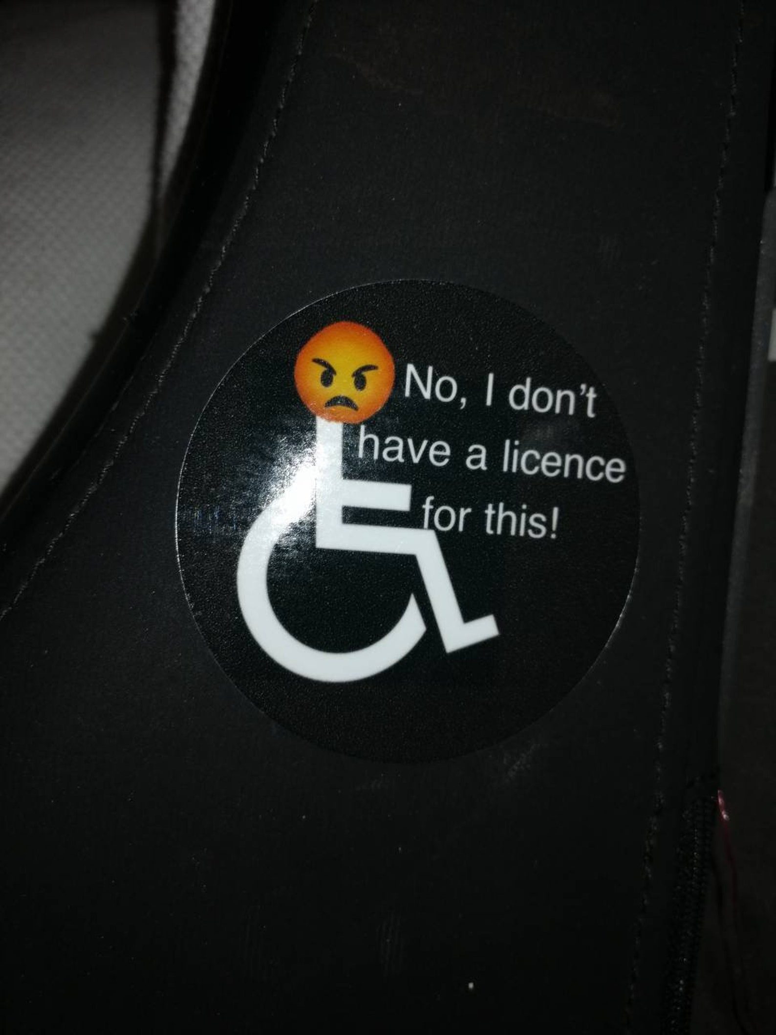 No I Don't Have a Licence for This Wheelchair Sticker. | Etsy