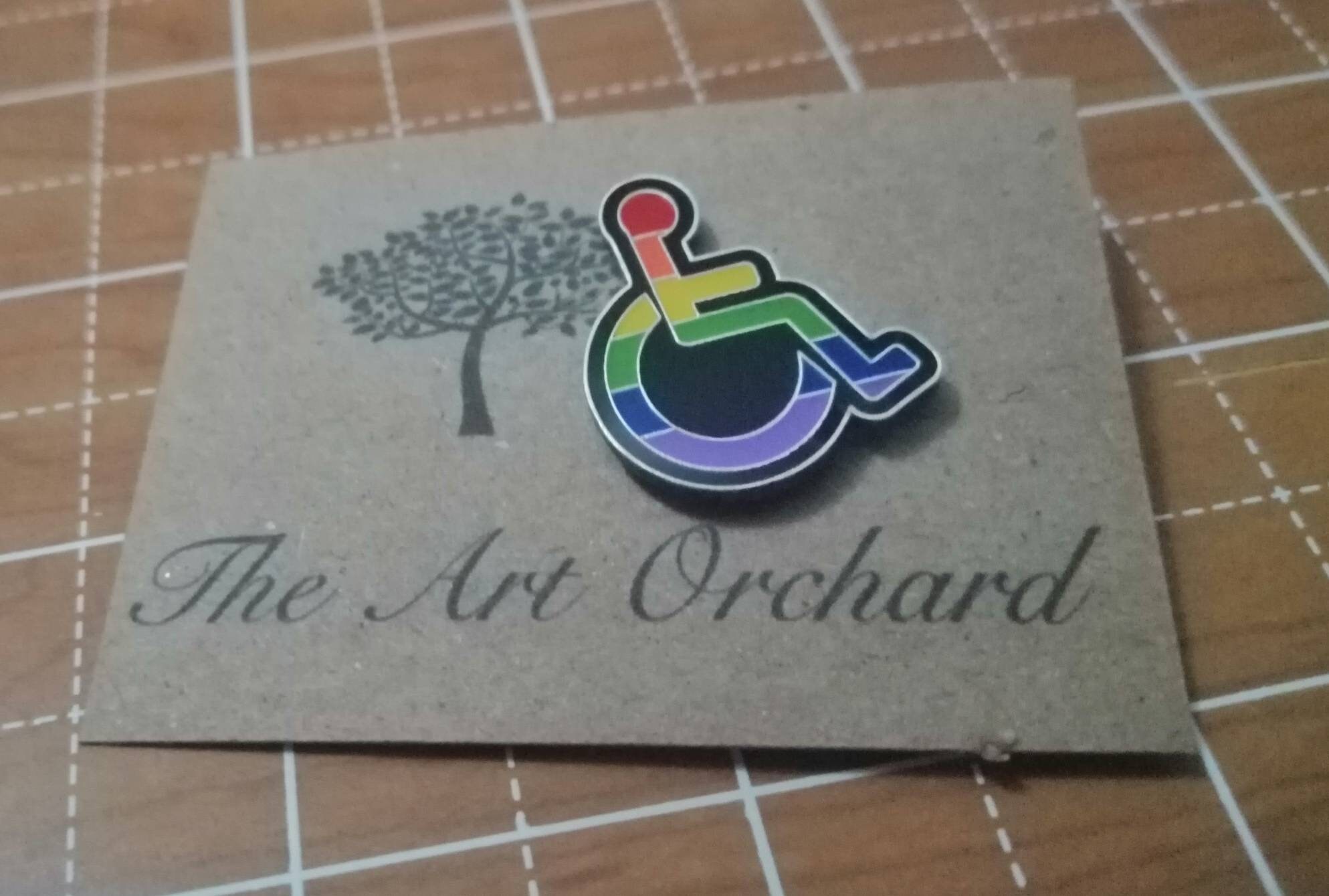 Disability Pride enamel pin | Etsy