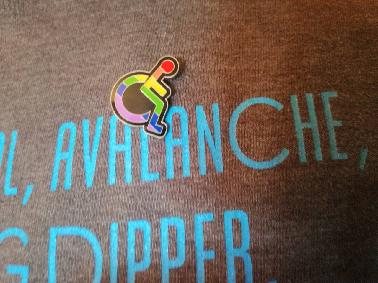 Disability Pride enamel pin | Etsy