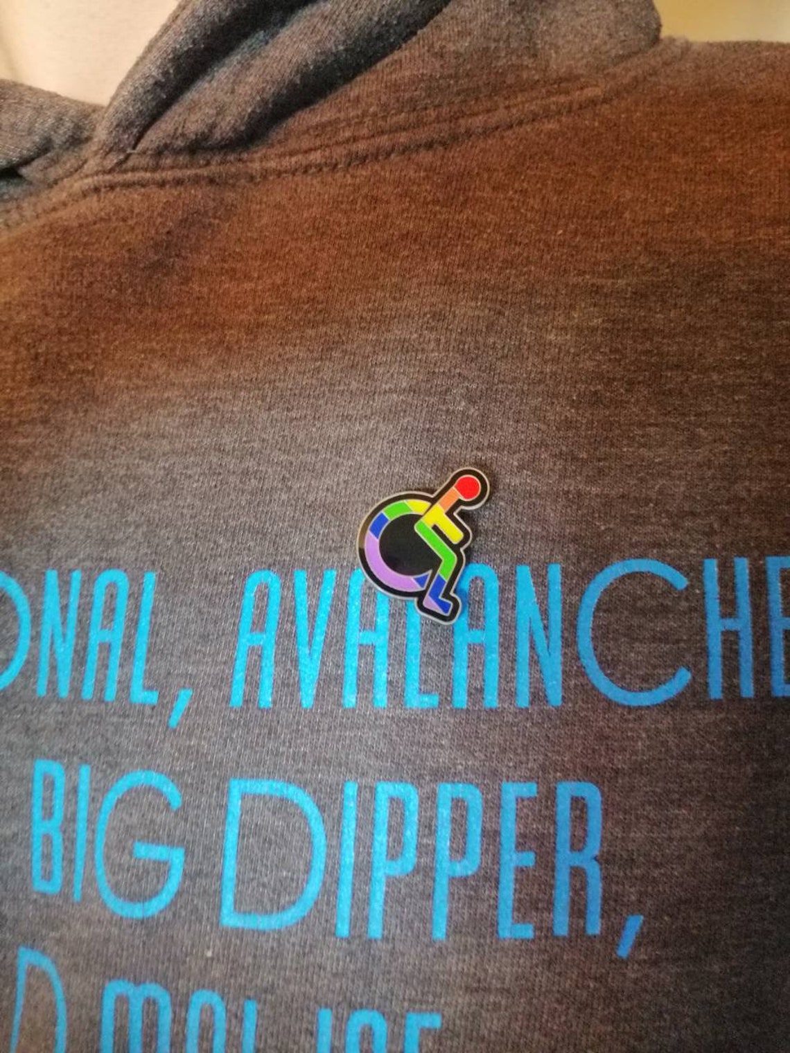 Disability Pride enamel pin | Etsy