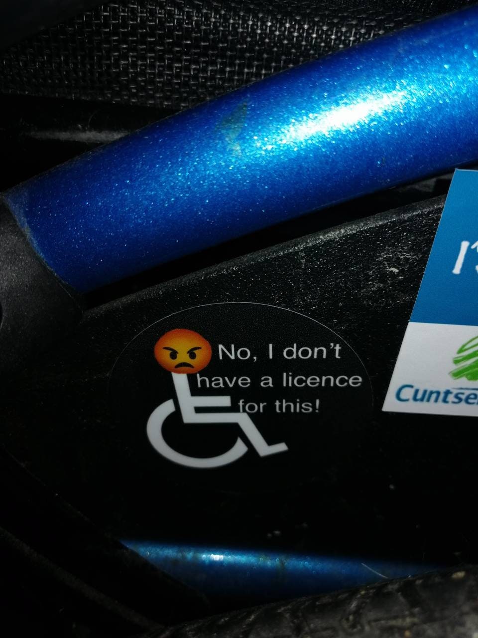 No I Don't Have a Licence for This Wheelchair Sticker. | Etsy