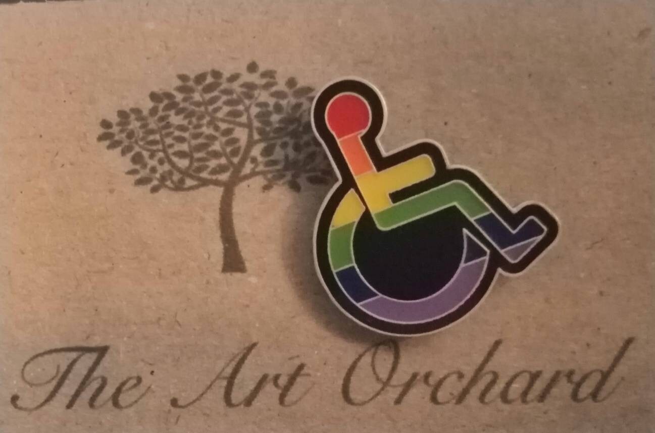 Disability Pride Enamel Pin Etsy