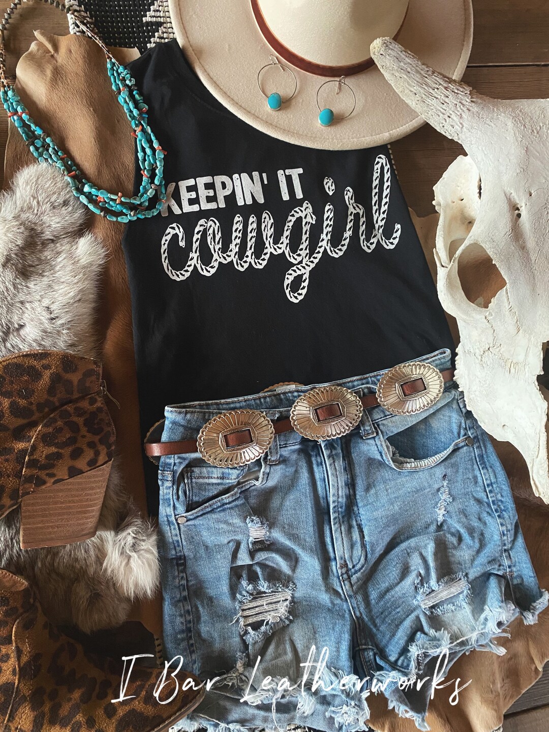 𝐾𝑒𝑒𝑝𝑖𝑛 𝑖𝑡 𝐶𝑜𝑤𝑔𝑖𝑟𝑙 Crop Tank, Crop Tank Top, Western Crop Top, Cowgirl ...