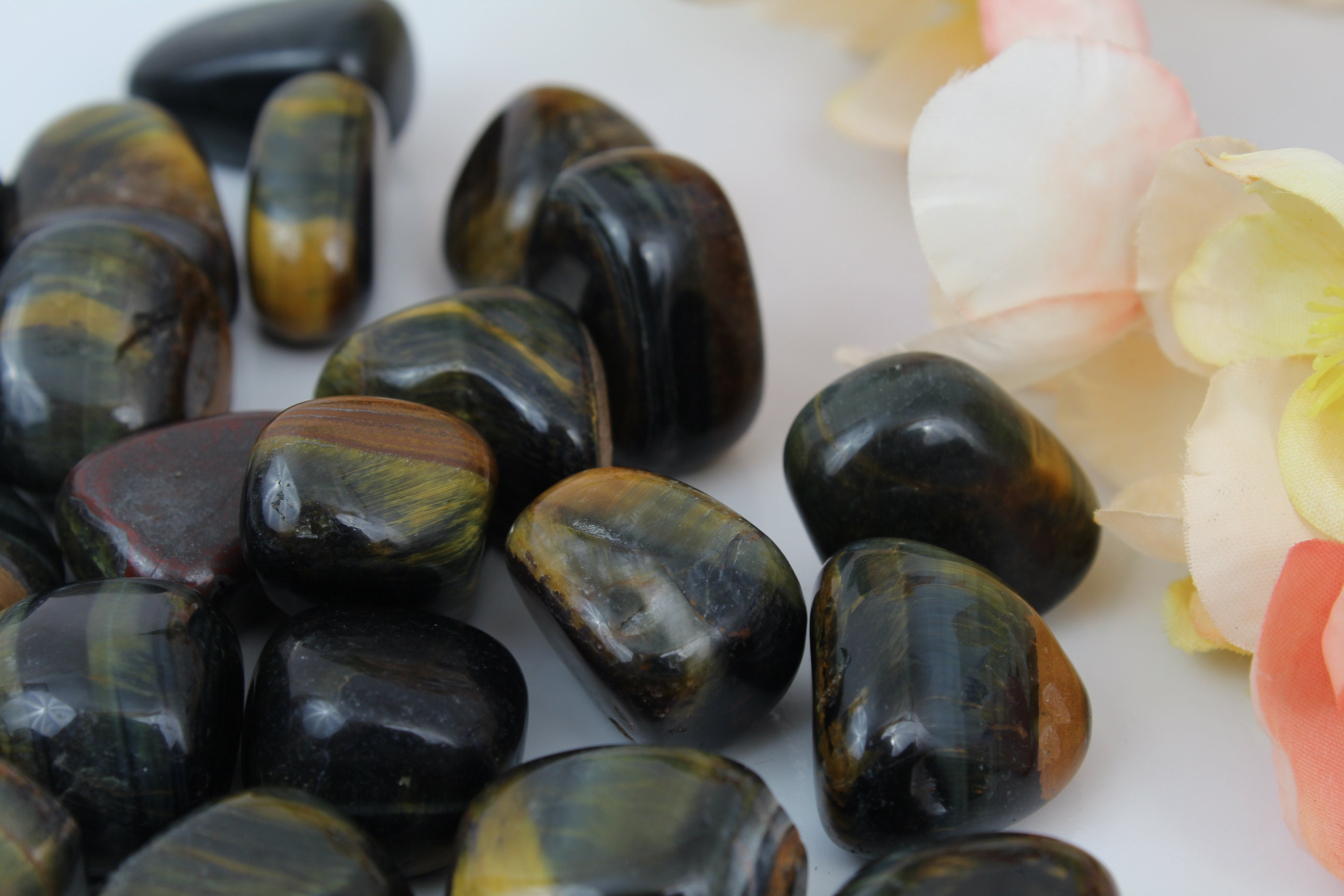 Tumbled Blue Tigers Eye Also Known as Hawks Eye Throatthird | Etsy UK