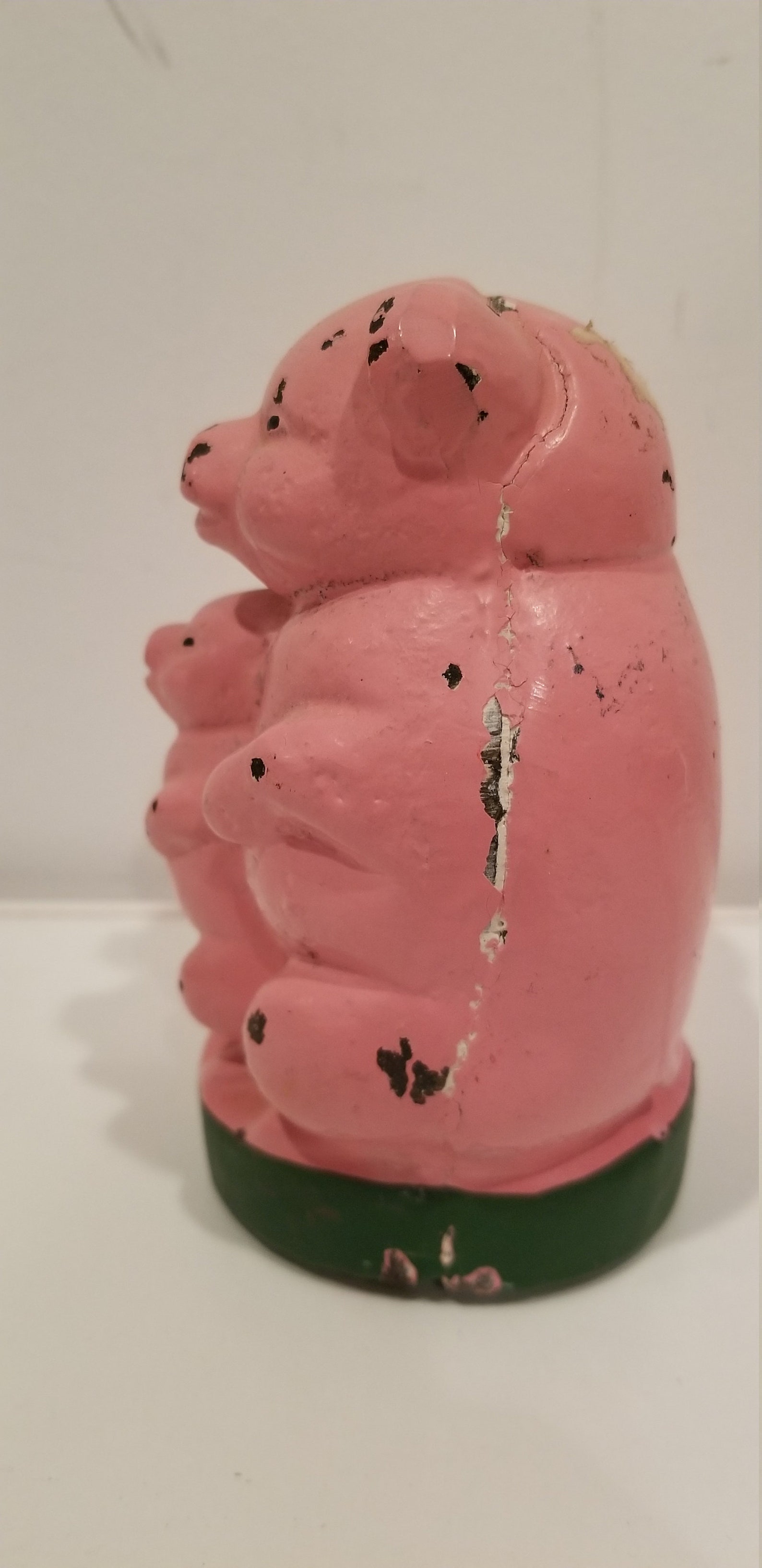 Antique Cast Iron 3 Little Pigs Piggy Bank Coin Bank Nursery Antique ...