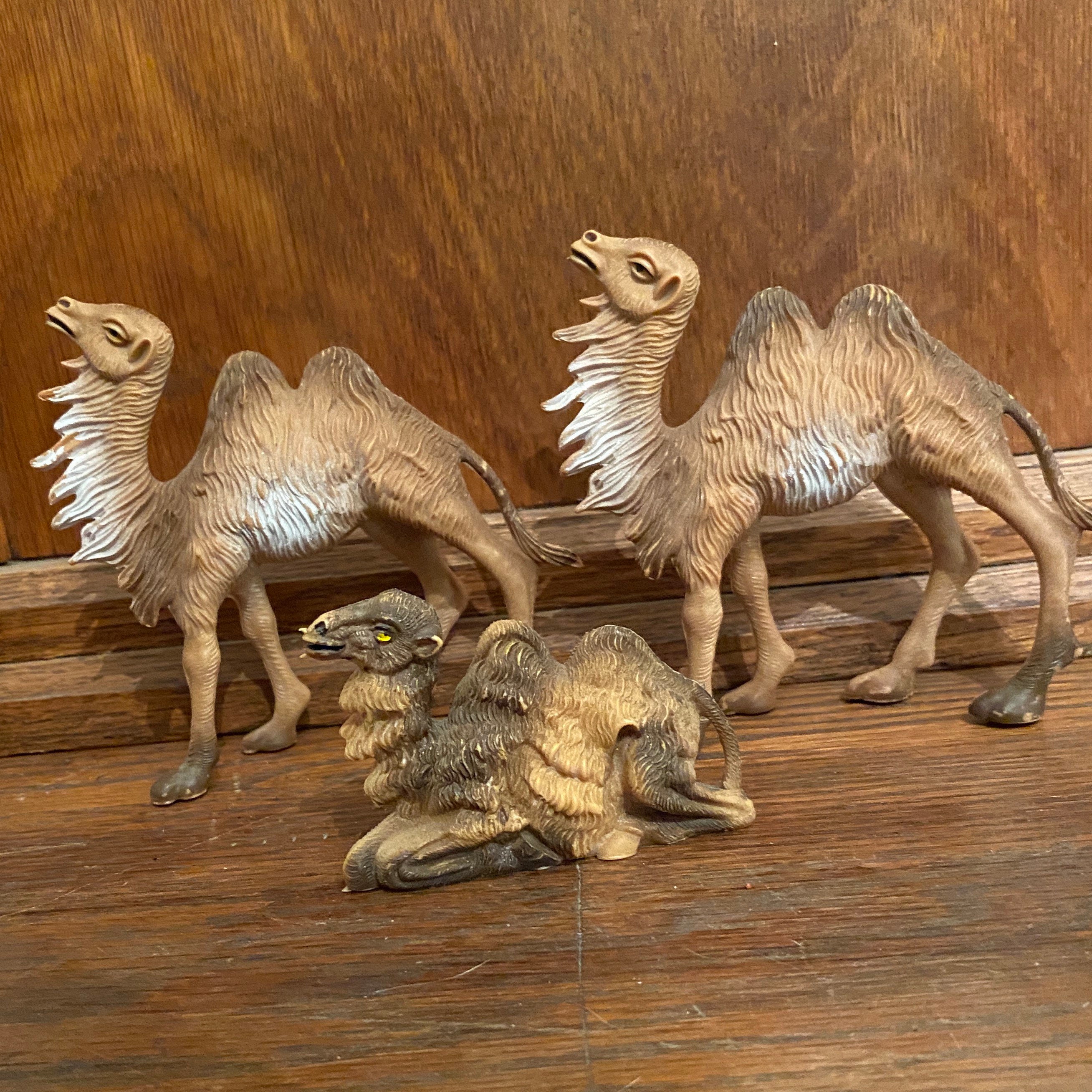 Vintage Plastic Camels Three Nativity Camels Made in Italy - Etsy