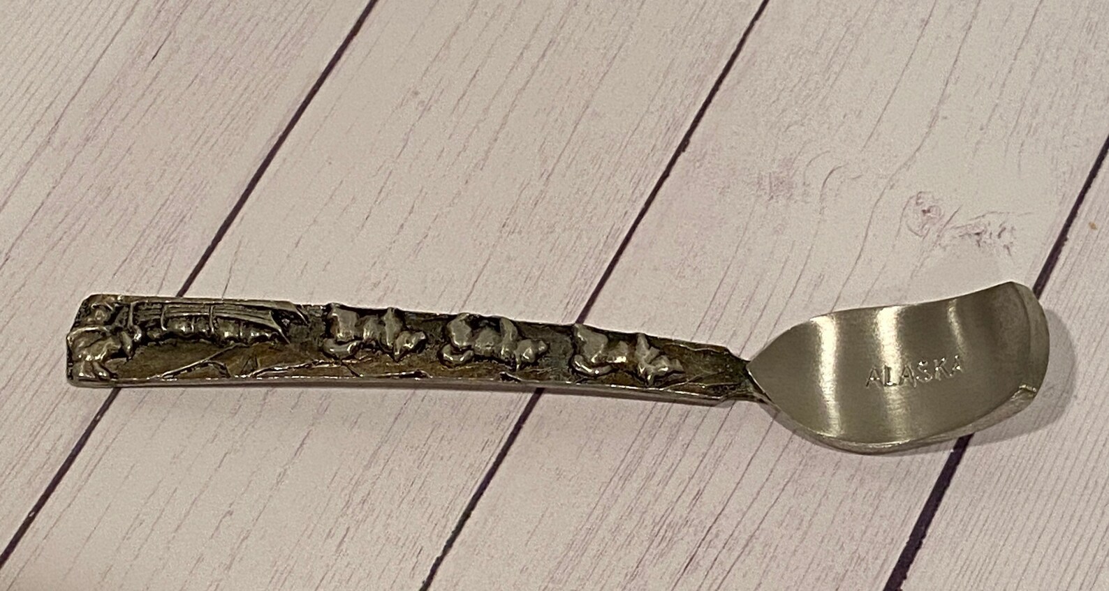Alaska Collectible Pewter Spoon Dogs Sled - Etsy