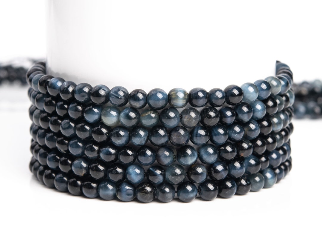 Natural Blue Tiger Eye Gemstone Grade AAA Round 4mm Loose Beads - Etsy