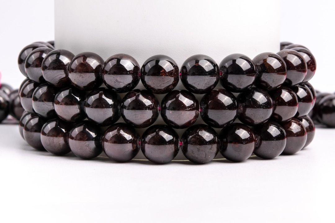Natural Wine Red Garnet Gemstone Grade AA Round 3-4mm 5mm 6mm 8mm 9 ...