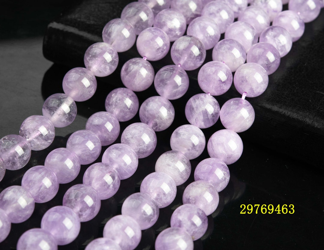 Natural Light Lavender Amethyst Gemstone Grade A Round 8mm 8-9mm 9mm ...
