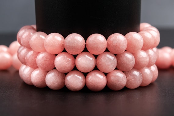 Coral Pink Color Quartz Gemstone Grade AAA Round 6mm 8mm 10mm - Etsy