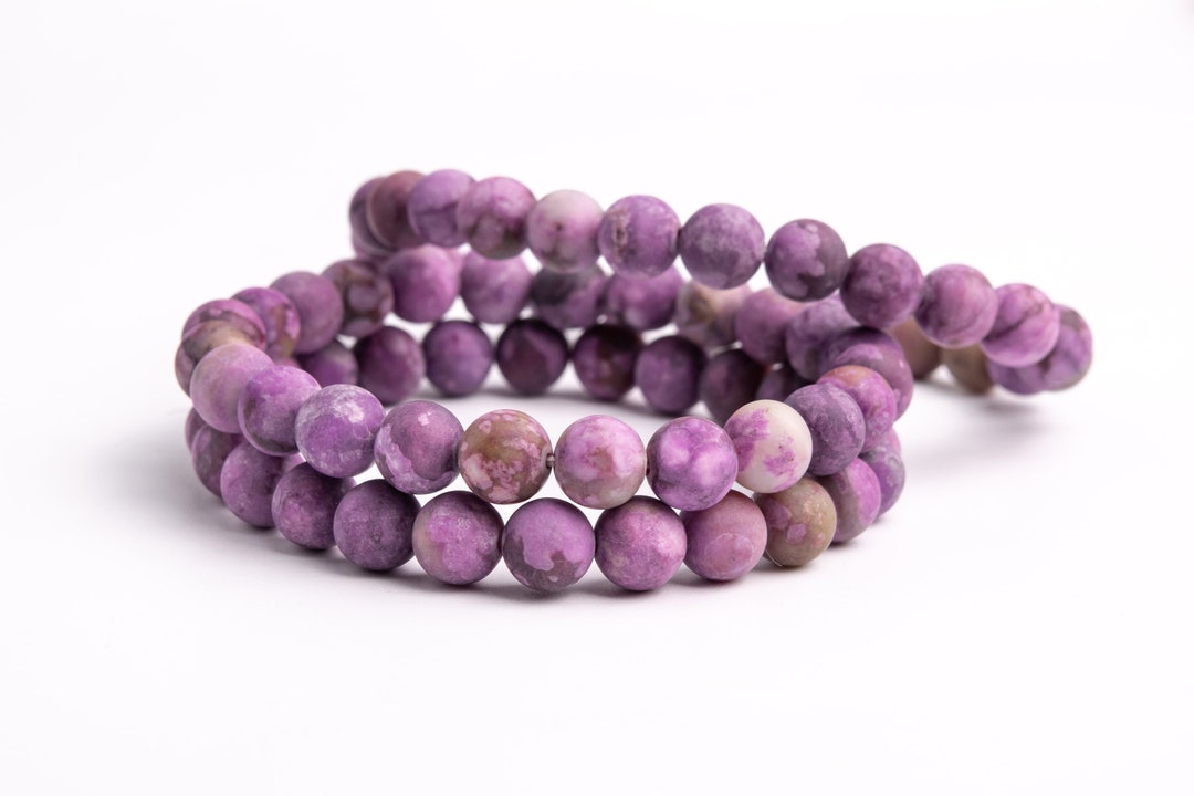 Matte Purple Jasper Gemstone Grade AAA Round 8mm Loose Beads - Etsy