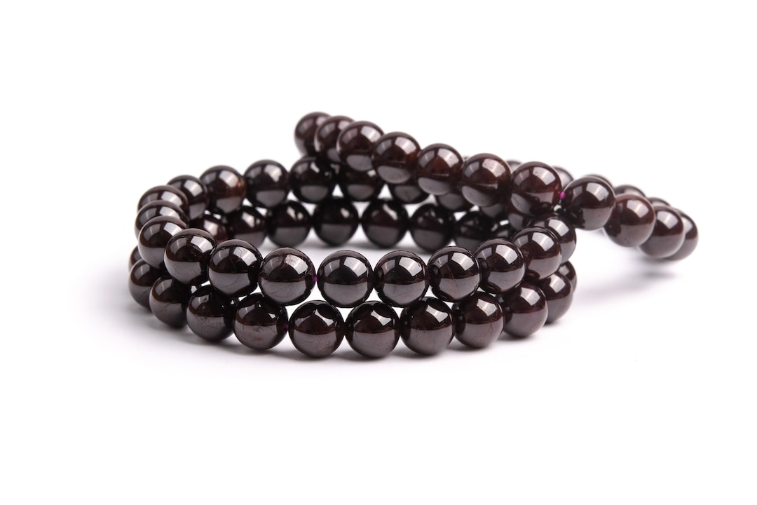 Natural Wine Red Garnet Gemstone Grade AAA Round 8mm Loose Beads - Etsy