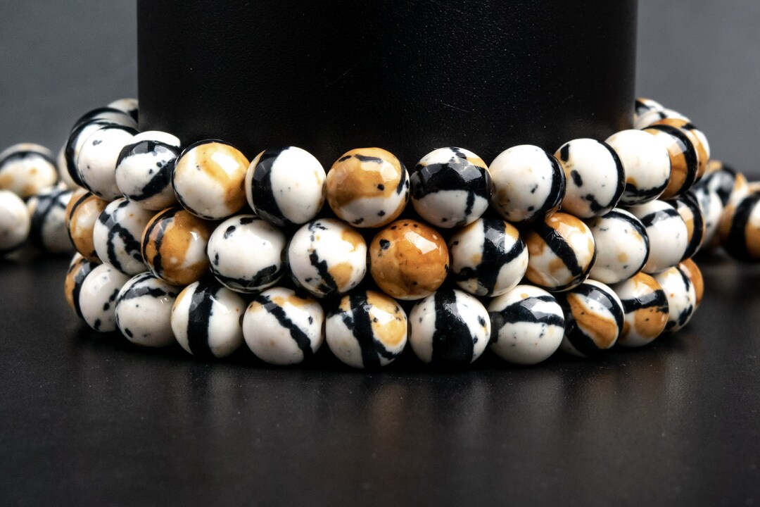 Coffee Milk Rain Flower Jade Gemstone Grade AAA Round 4mm 6mm 8mm 10mm ...