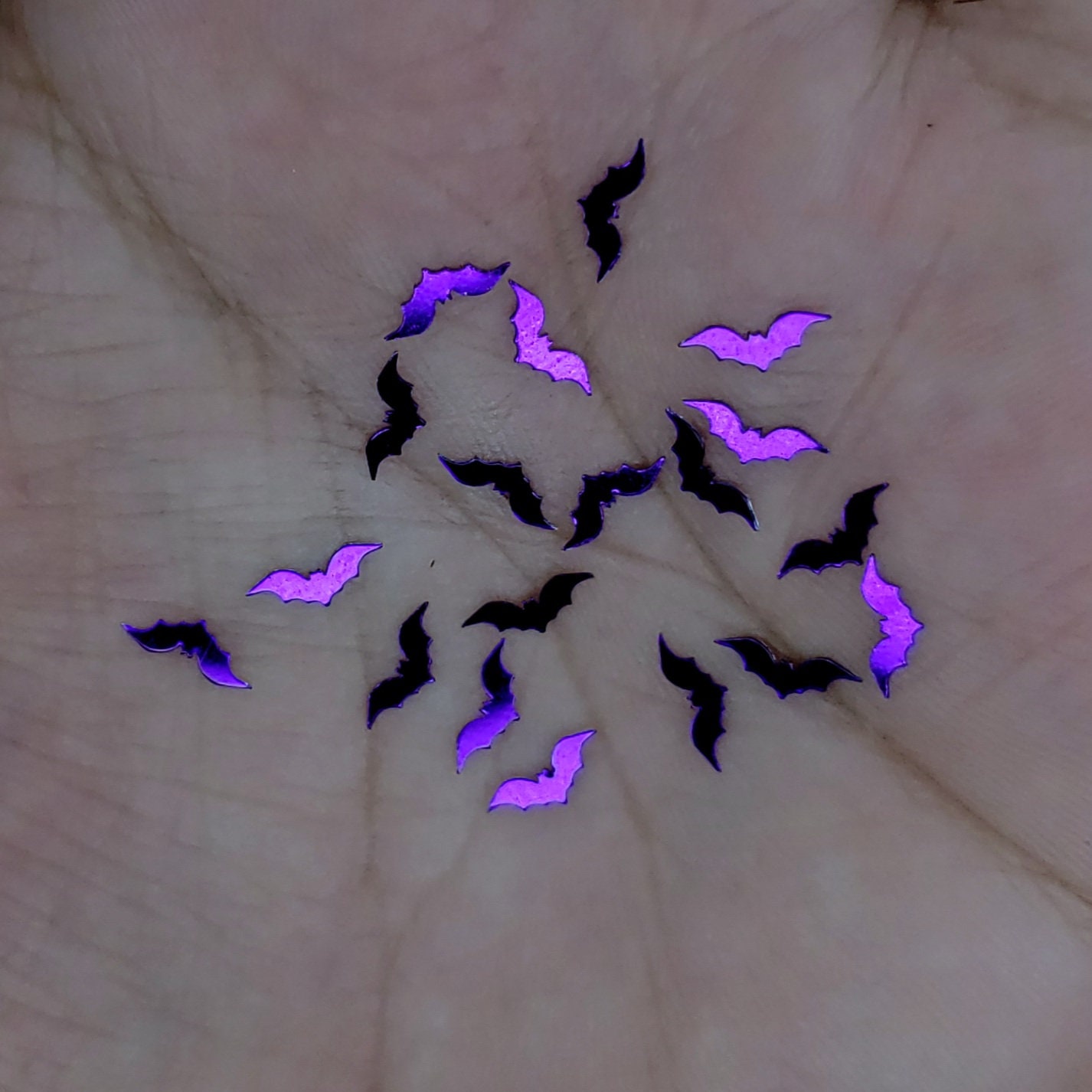 Metallic Purple Bats New 8mm Chunky Glitter Confetti Nail - Etsy