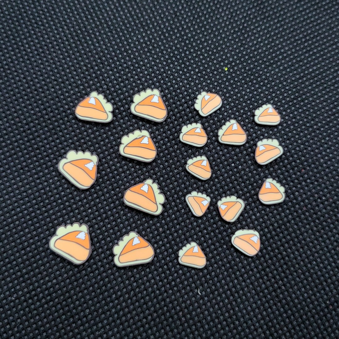 Pumpkin Pie, 5mm 10mm Clay Slices, Sprinkles, Fimo Slices, Nail Deco ...