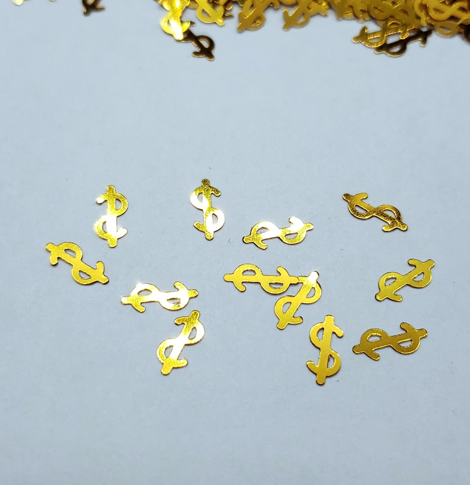 Money Dollar Sign Metallic Gold Glitter Chunky Confetti - Etsy