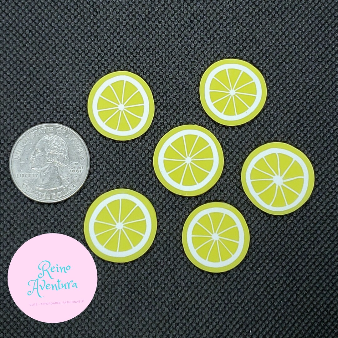 Large Lemon Slices, Fimo Cane Slices, Embellishments, Resin Fillers ...