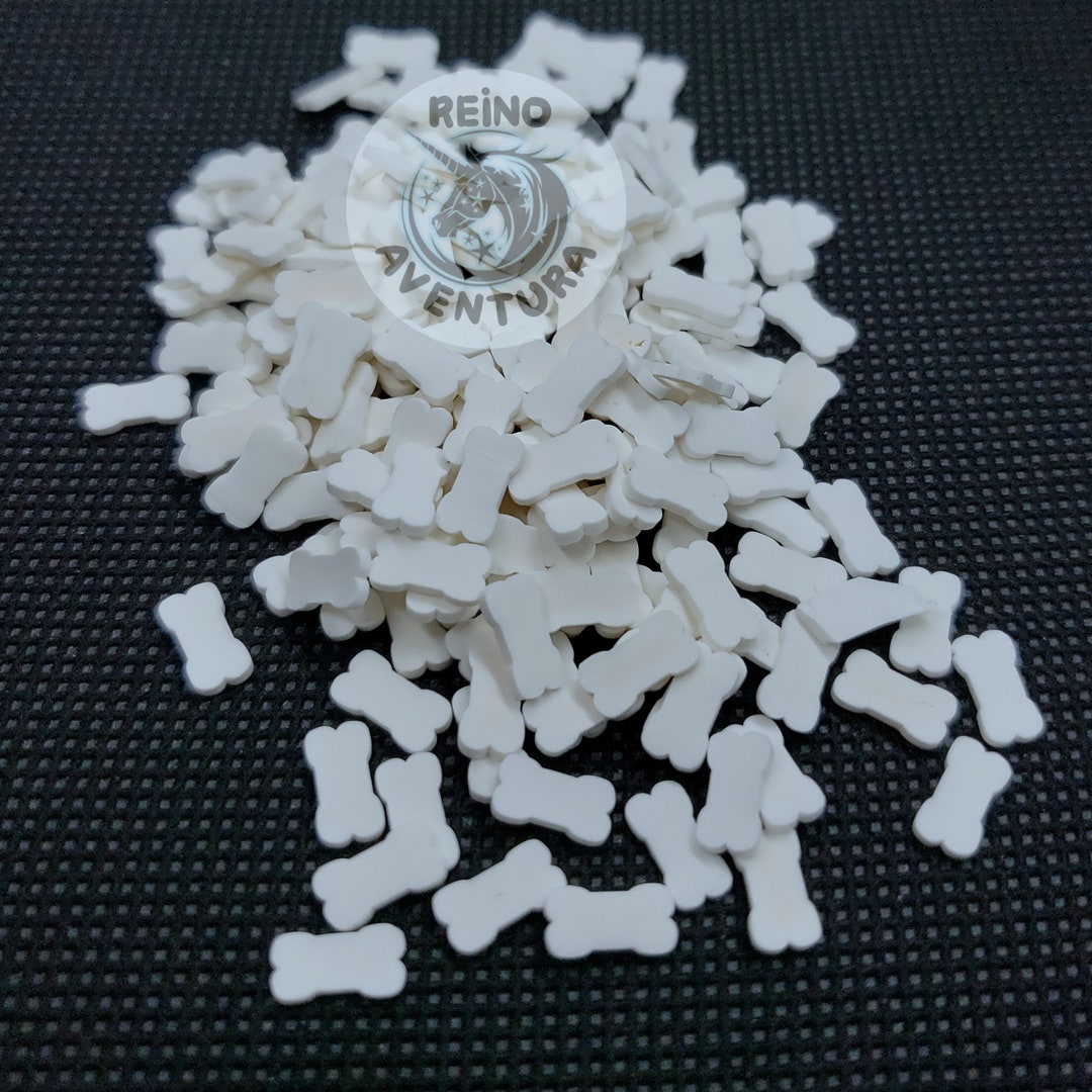 Bones, 8mm, Fimo Slices, Clay Sprinkles, Embellishments, Resin Fillers ...