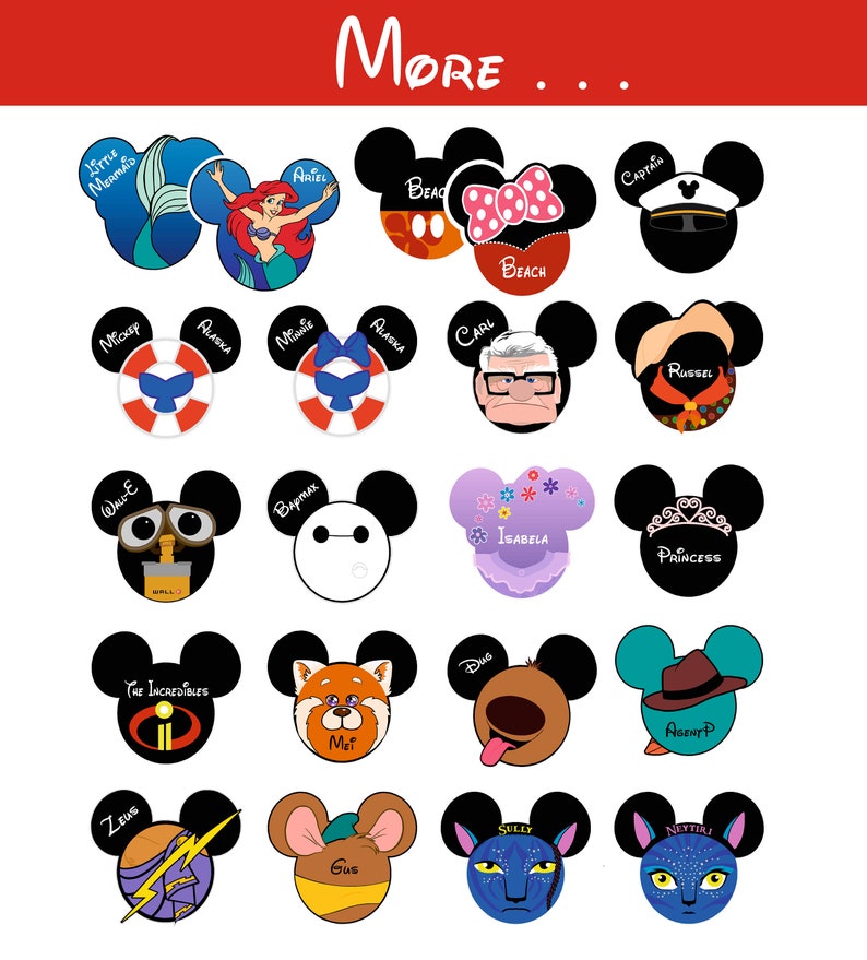 Mickey and Minnie Mix and Match Disney Mickey Ears Custom - Etsy