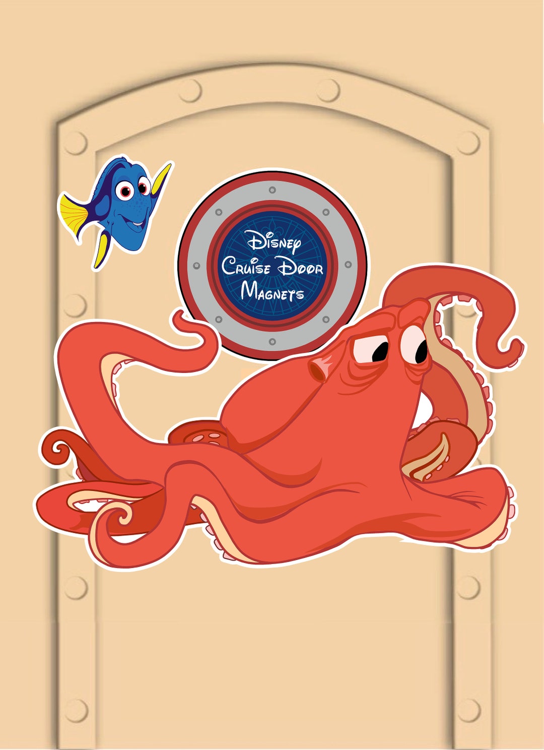 Disney Cruise Door Magnets Hank the Septopus and Dory Magnets From ...