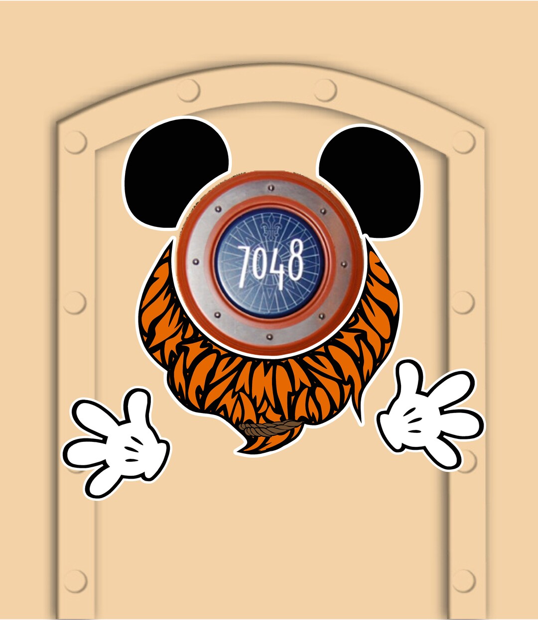 Disney Cruise Door Mickey Mouse Beard - Etsy