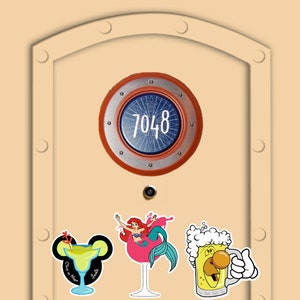 Disney Cruise Drink Magnets Real Custom Magnets Just Here for the ...