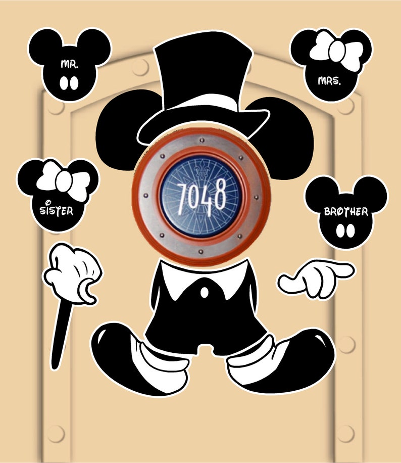 Disney Cruise New Year Magnets Mickey Mouse in Tux With - Etsy