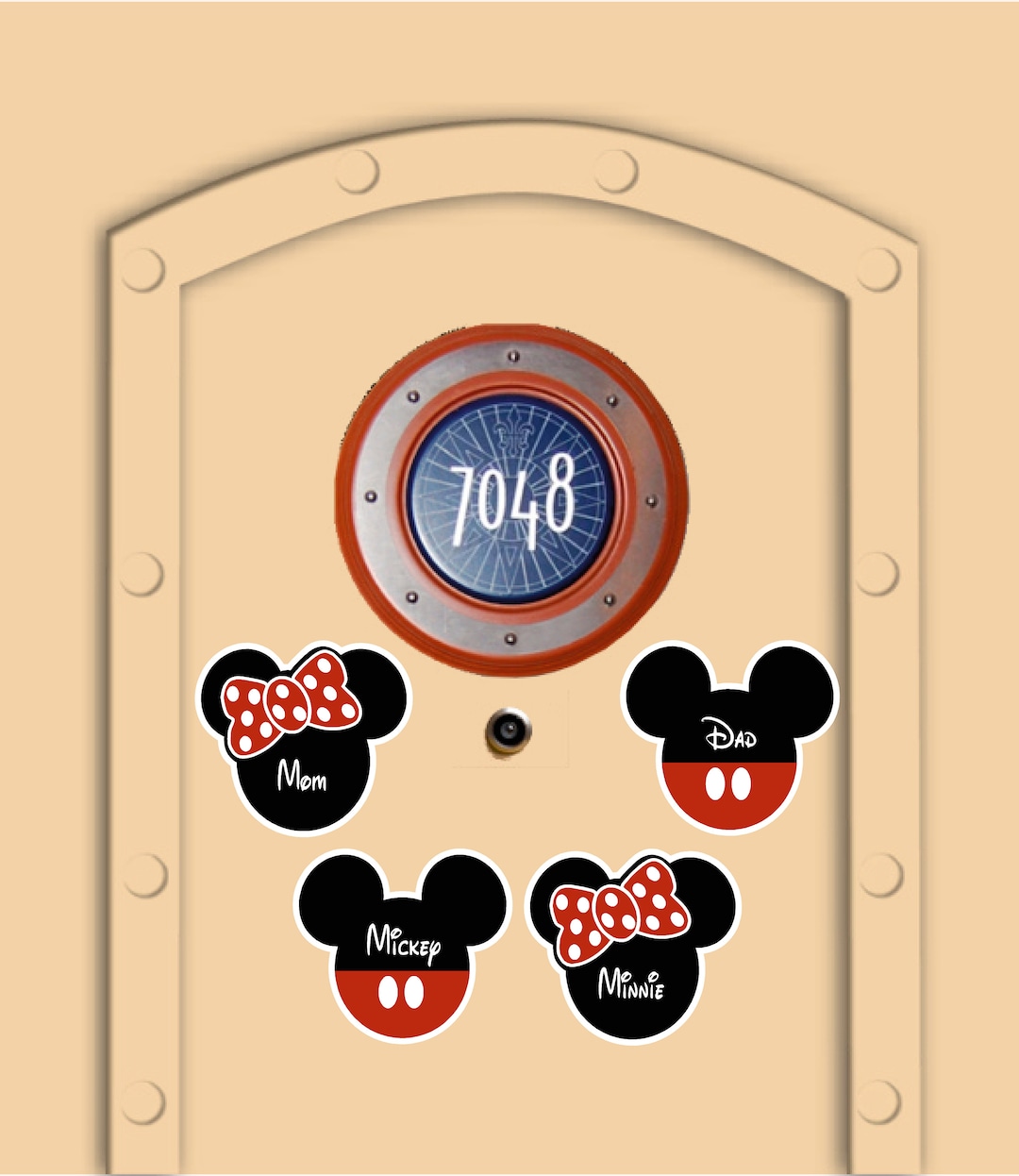 Mickey and Minnie Custom Magnets for Disney Cruise Door - Listing is ...