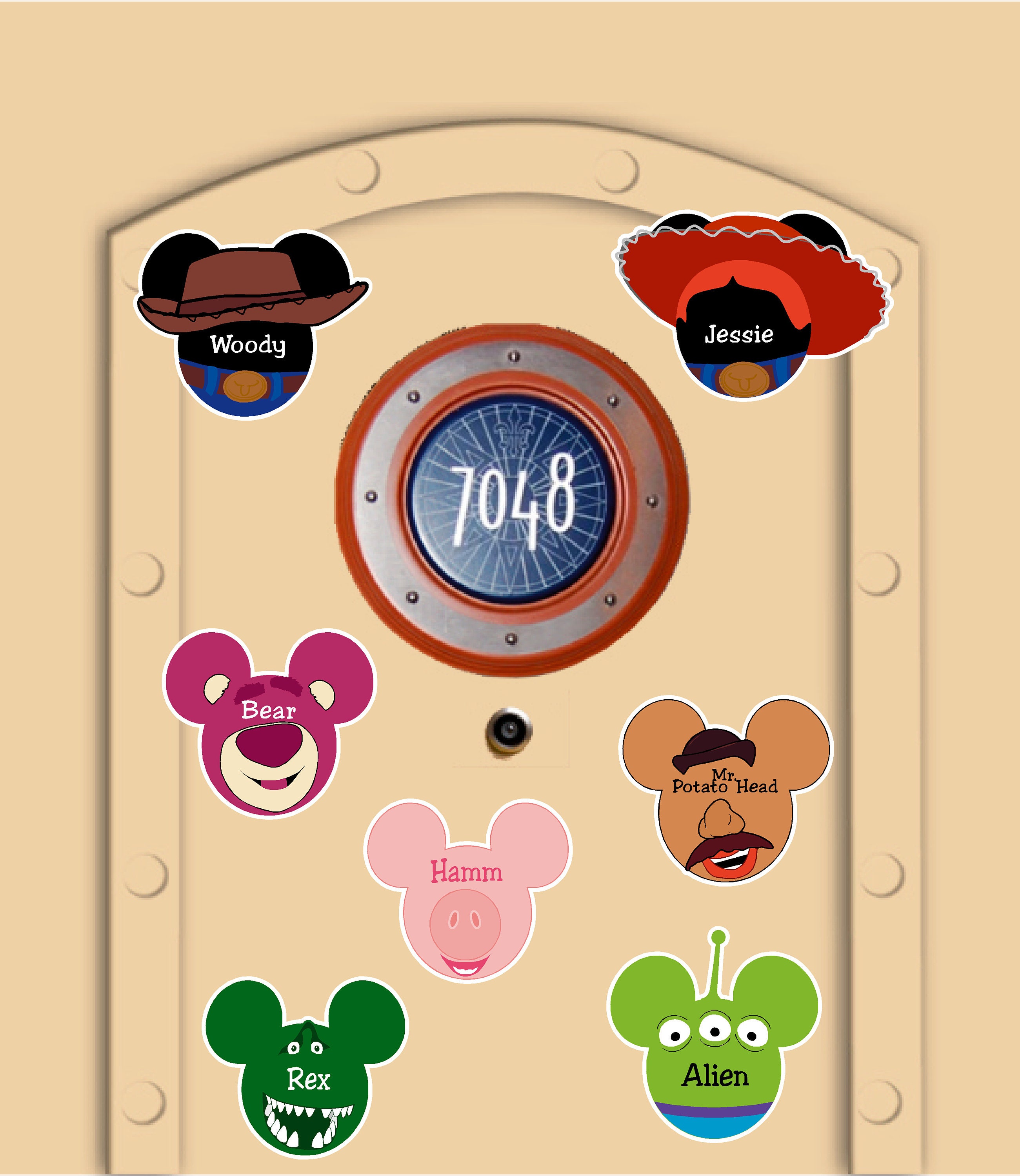Disney Cruise Door Toy Story Mickey Mouse Magnets Stick Right to Door ...