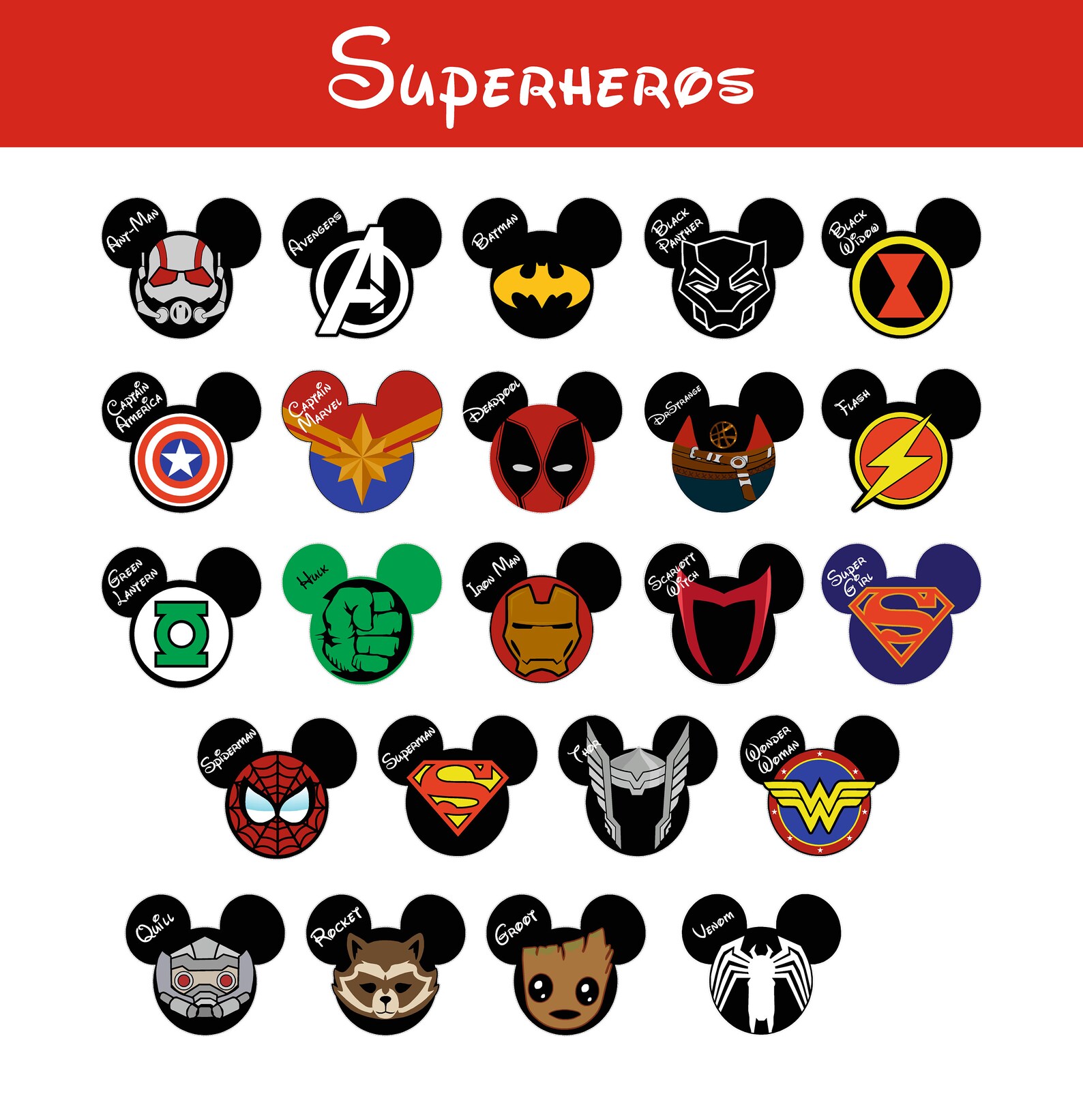 Mickey and Minnie Mix and Match Disney Mickey Ears Custom - Etsy