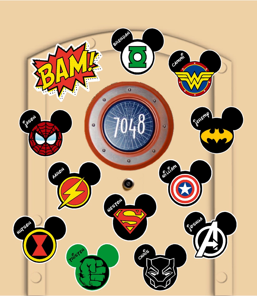 Super Hero Mickey Disney Cruise Magnets Real Magnets, Stick Right to ...