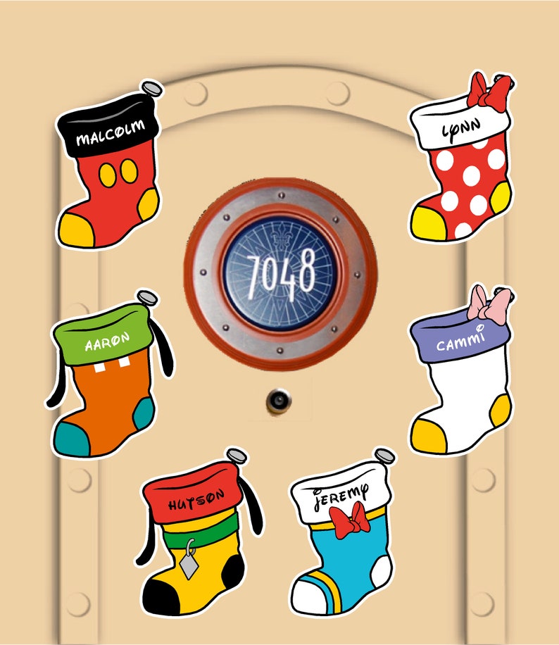 Christmas Magnets Stockings Mickey Minnie Goofy Donald Daisy - Etsy