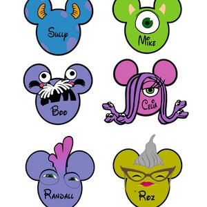 Disney Cruise Monsters Inc Door Magnets Mike Wazowski and Customized ...