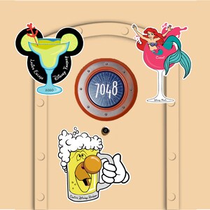 Disney Cruise Drink Magnets Real Custom Magnets Just Here for the ...