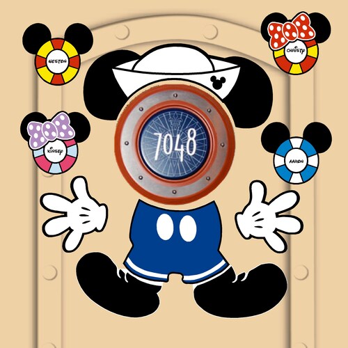 Disney Cruise Door Magnets Captain Mickey not Laminated - Etsy