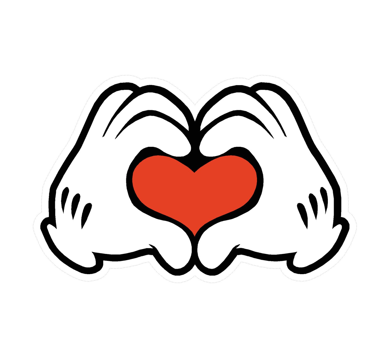 Disney Cruise Magnets Mickey Hands With Heart Souvenier Gifts - Etsy