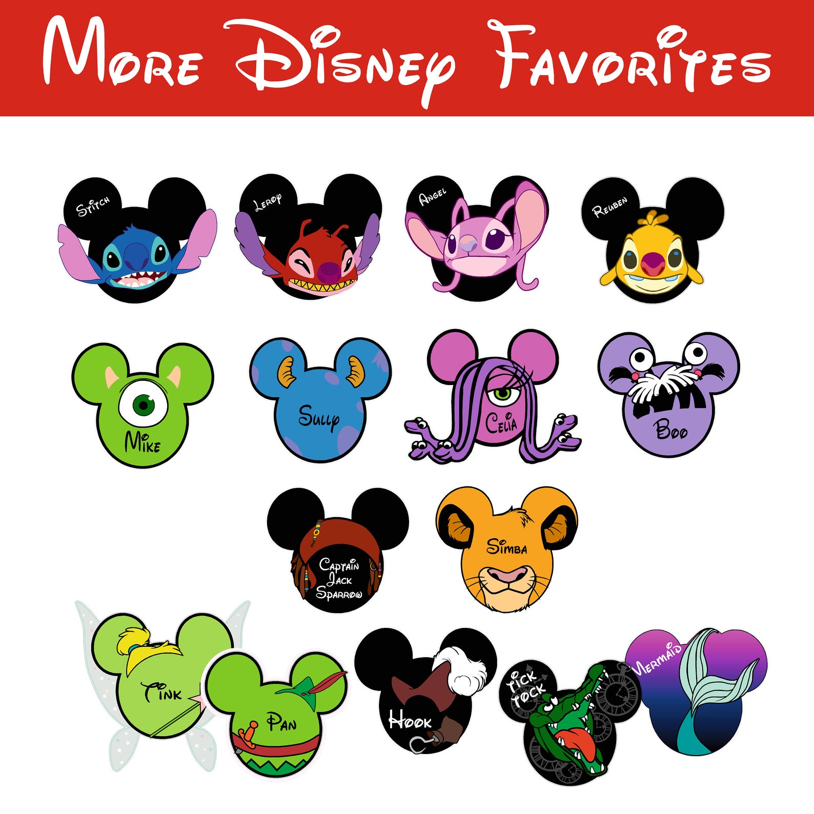 Mickey and Minnie Mix and Match Disney Mickey Ears Custom - Etsy