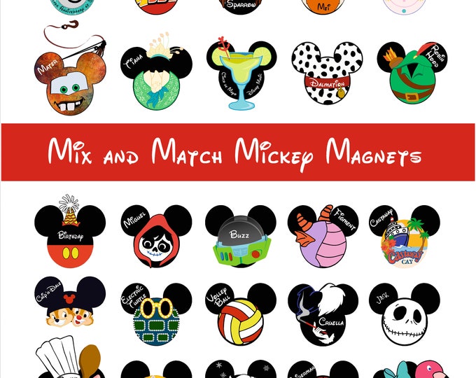 Lightning Mcqueen Mickey, Disney Cruise Door Magnets With LED Lights ...