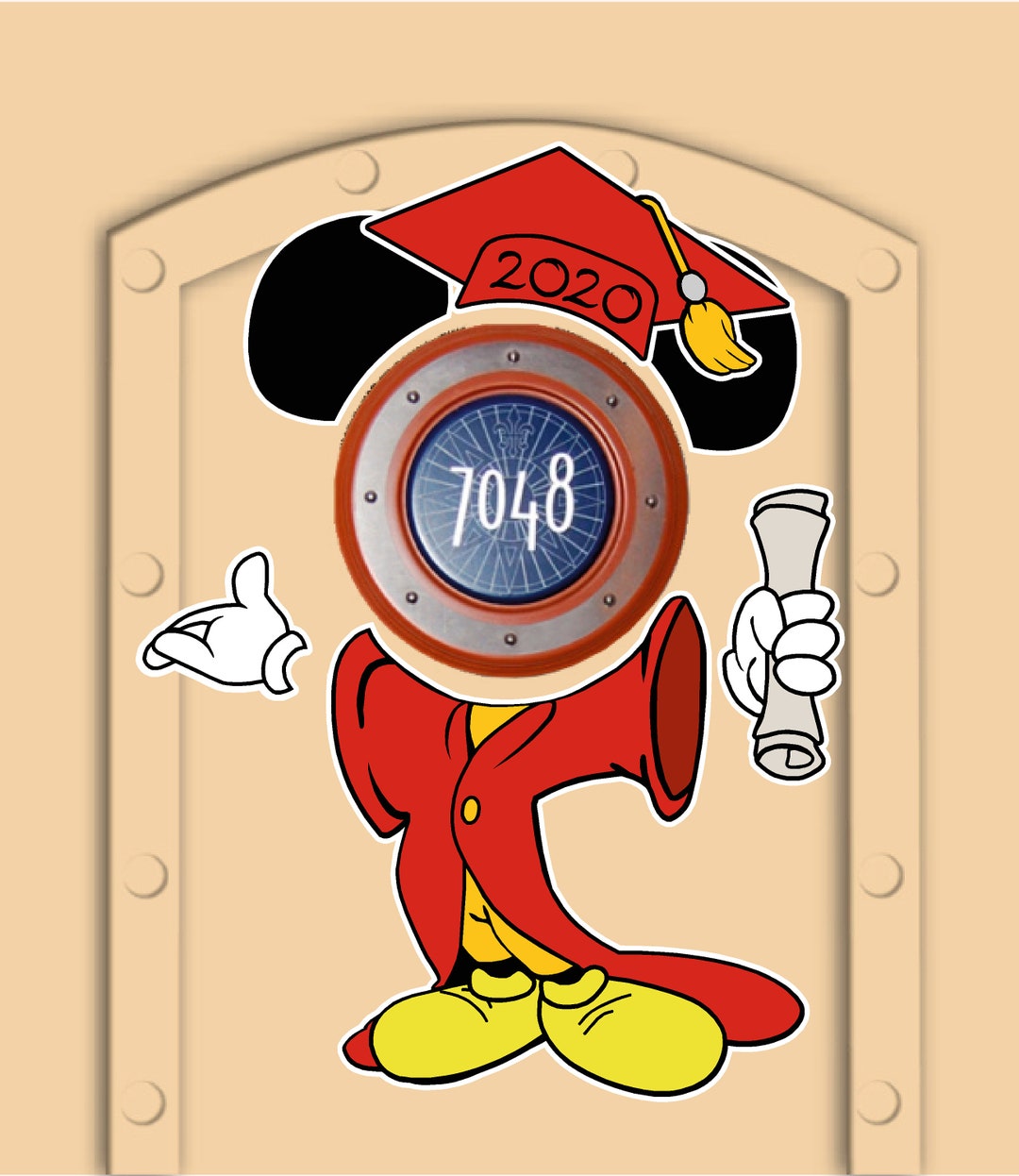 Disney Cruise Graduation Cap and Gown Mickey Mouse Use Your School ...