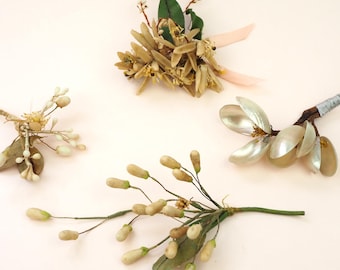 wax flower buttonhole