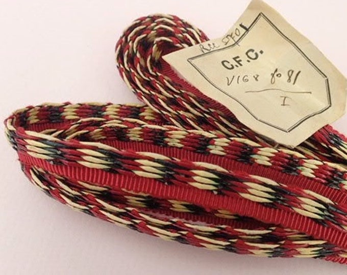 1930s Millinery Braid Border Fine Raffia Strip Vintage Art Deco ...