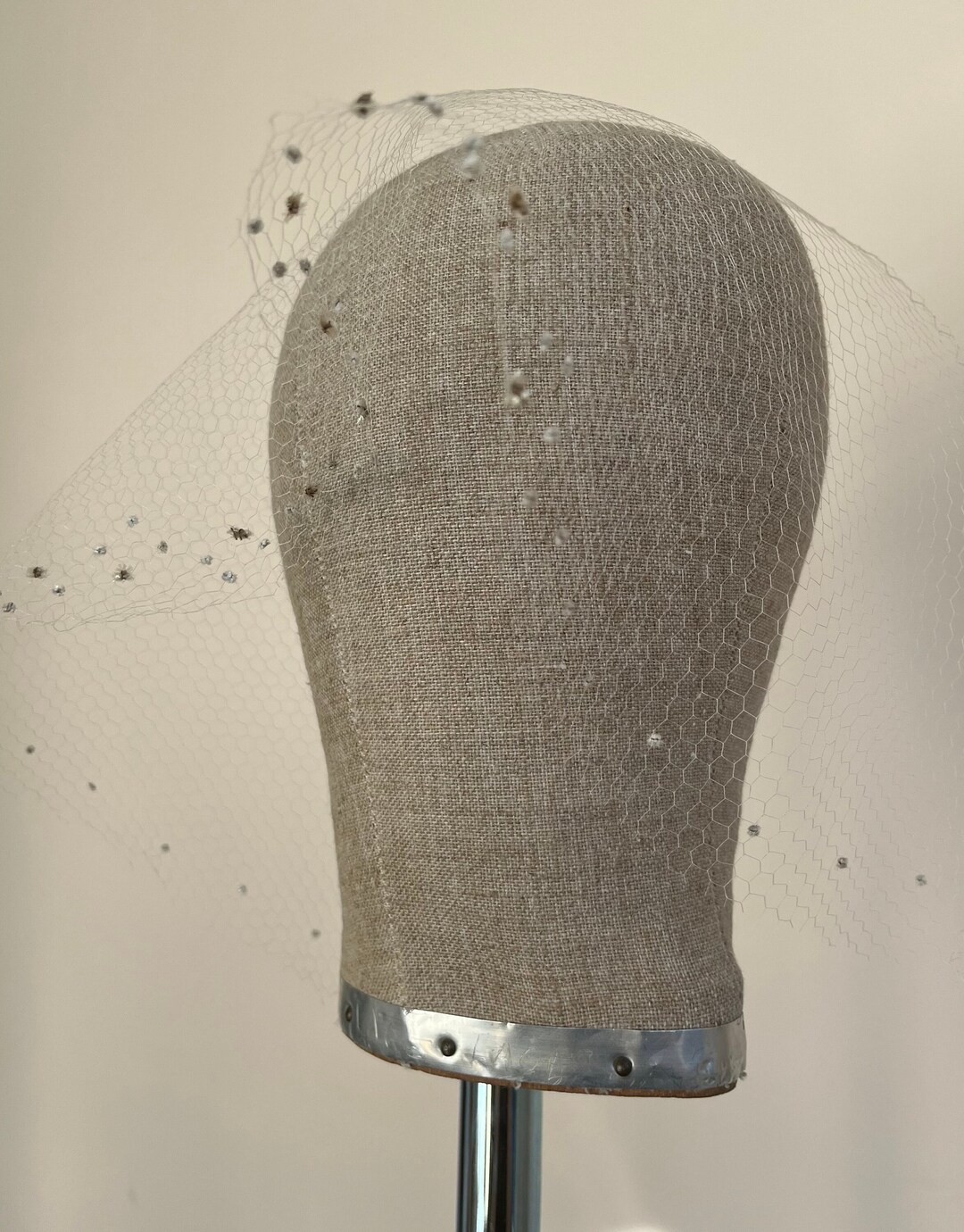 1950s Millinery Veil Spotted Chenille Veiling Hat Making Milliner ...