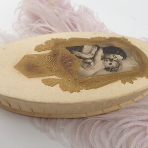 1920s French Baptism Box Keepsake Candy Bon Bon Chocolate Christening ...